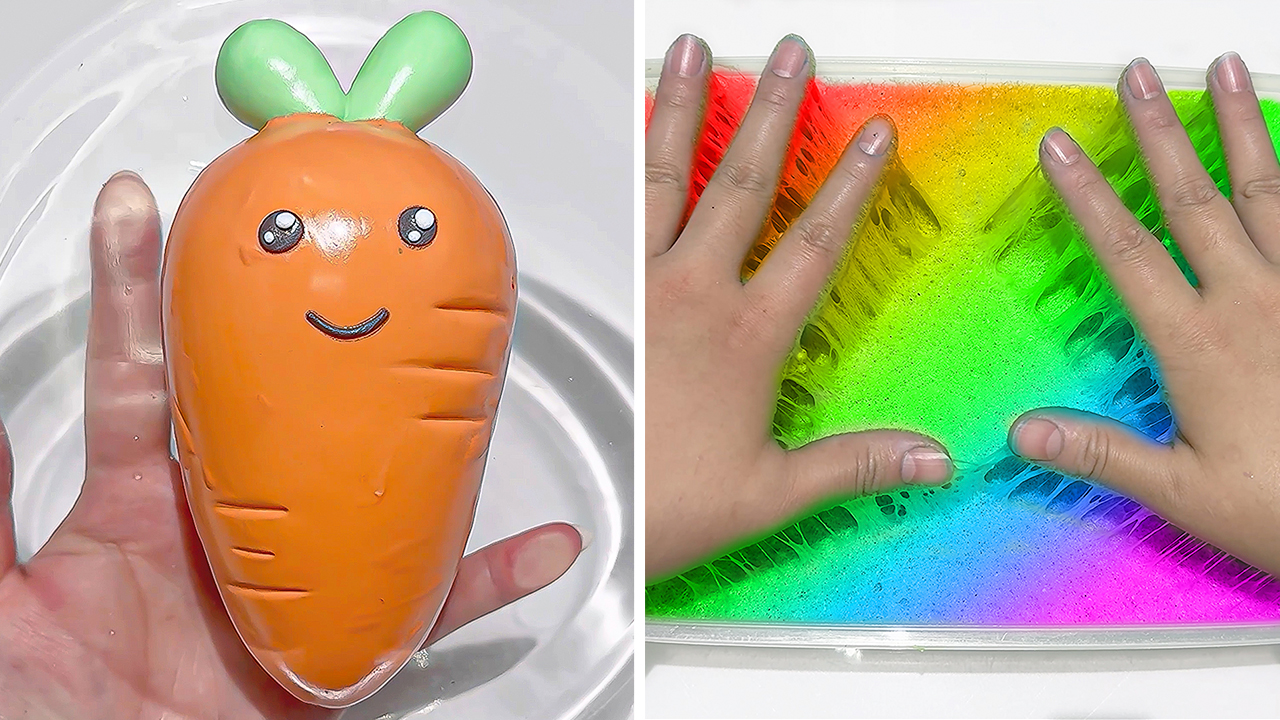 20 Minutes of Oddly Satisfying Slime ASMR | Relaxing When Stressed or ...