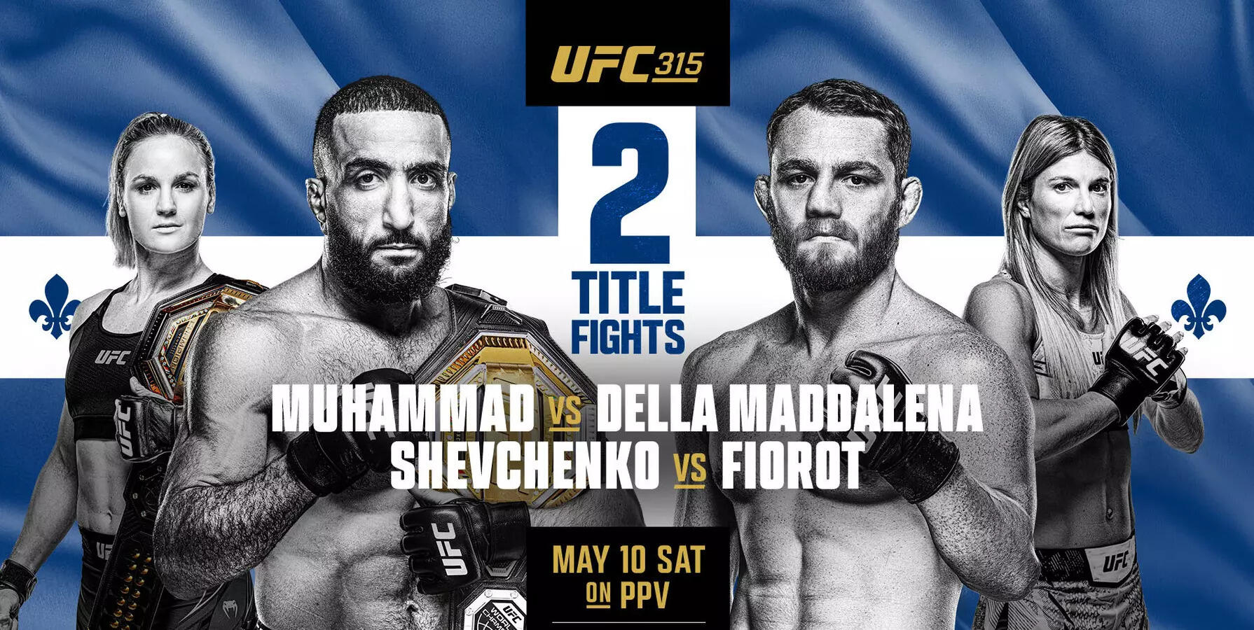 UFC 315 showdown main card - Belal Muhammad vs. Jack Della Maddalena ...