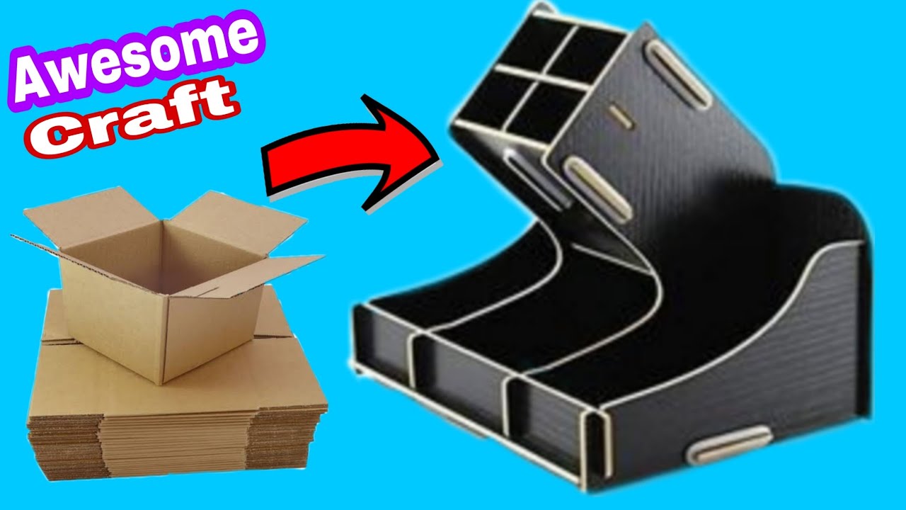 Beste Karton Knutsel Uit Afval – DIY Organizer Box Maken 📦🗂️