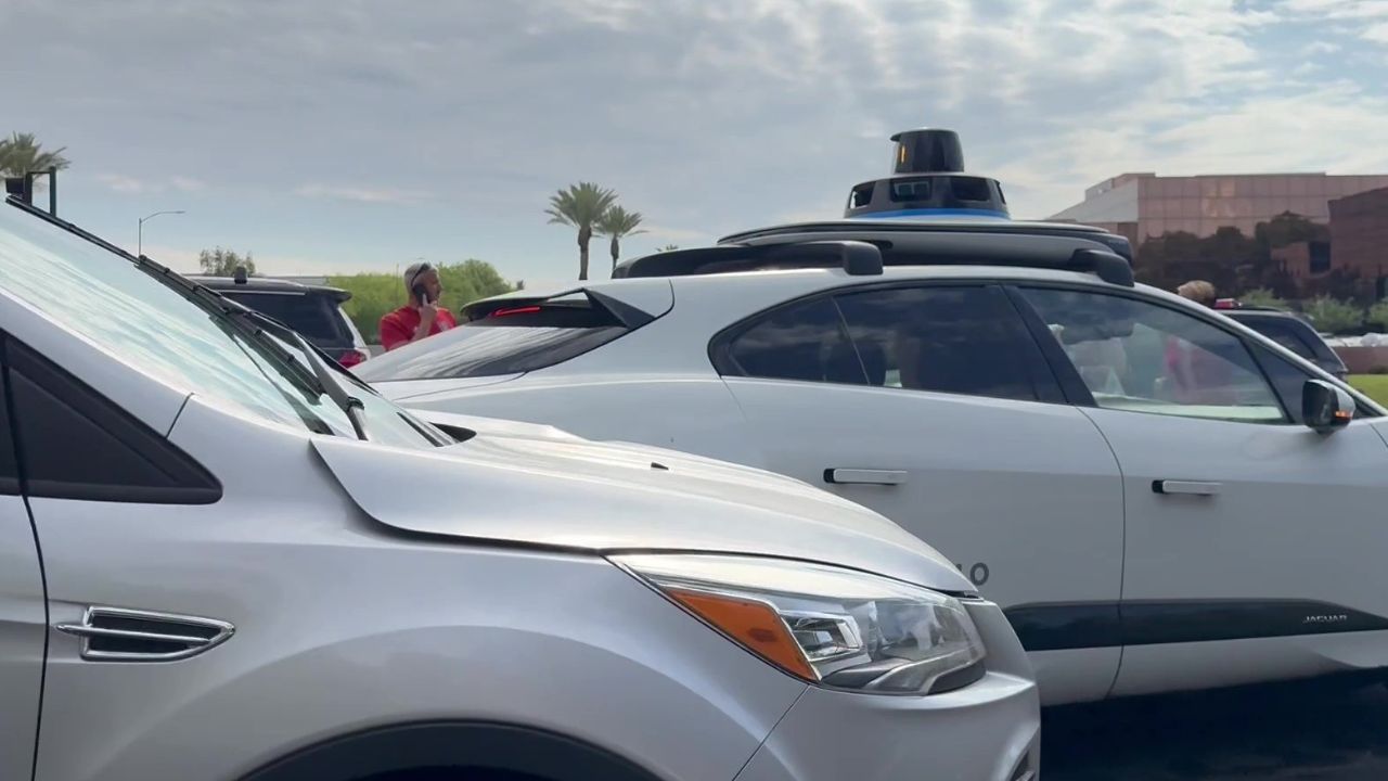 Waymo driverless car involved in multi-vehicle crash