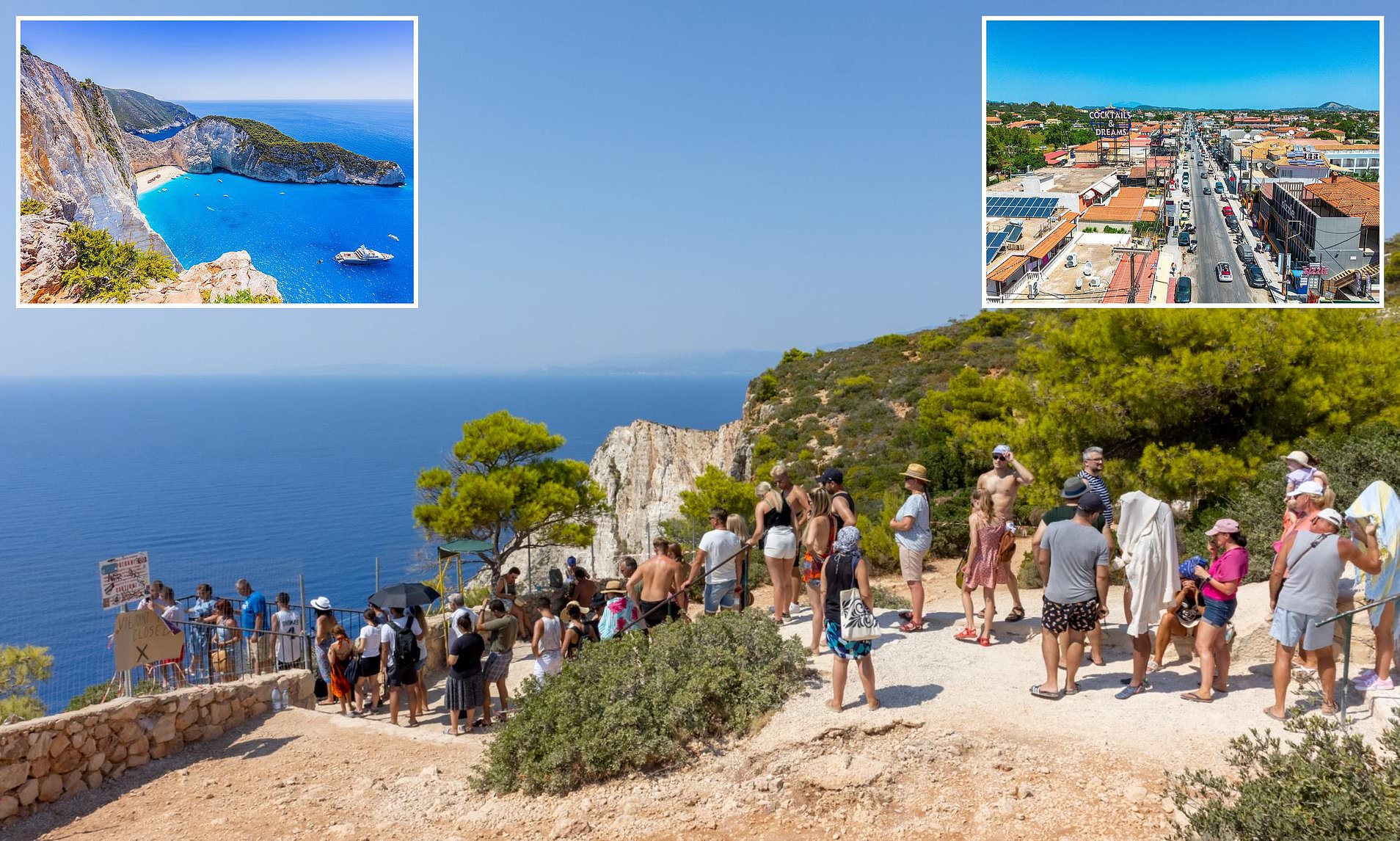 The gorgeous Greek island named Europe's most overcrowded holiday spot