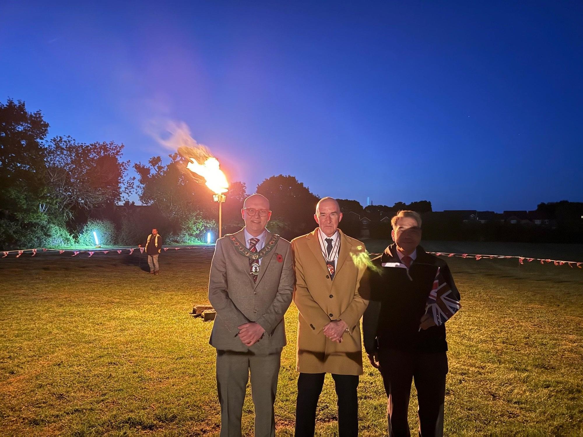 Polegate commemorates VE Day with beacon lighting ceremony
