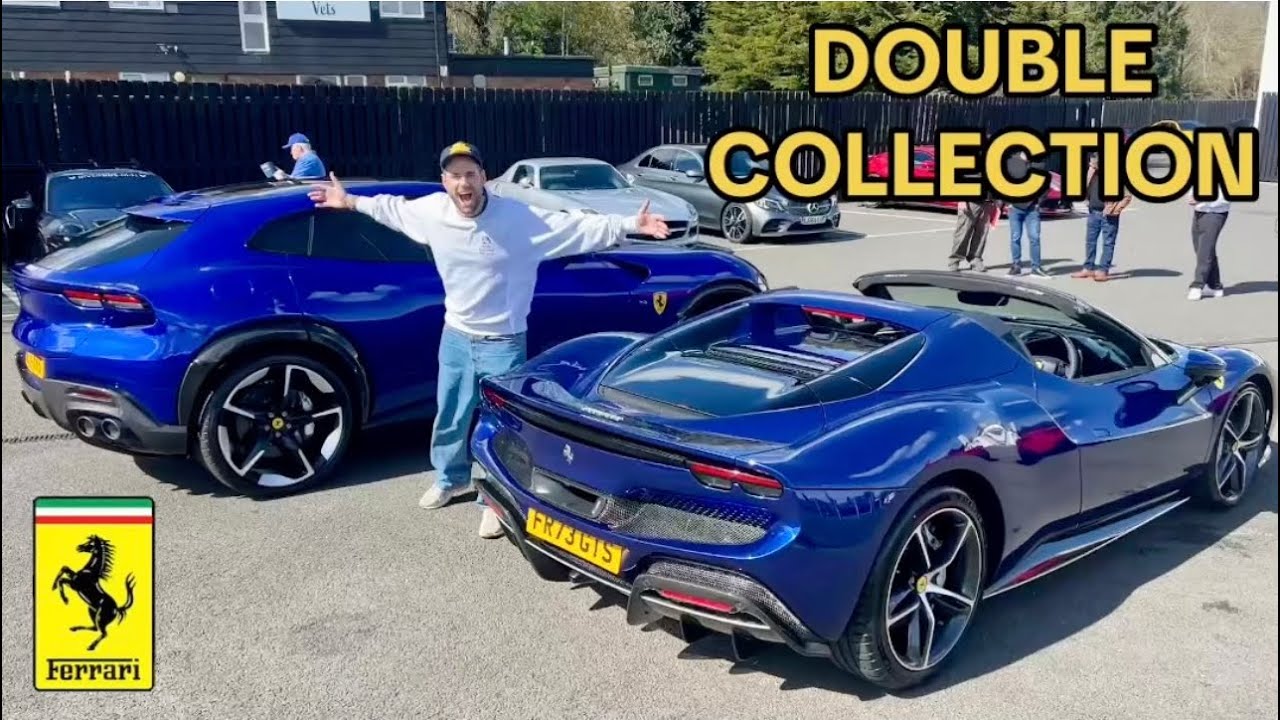 COLLECTING TWO BRAND NEW FERRARIS!