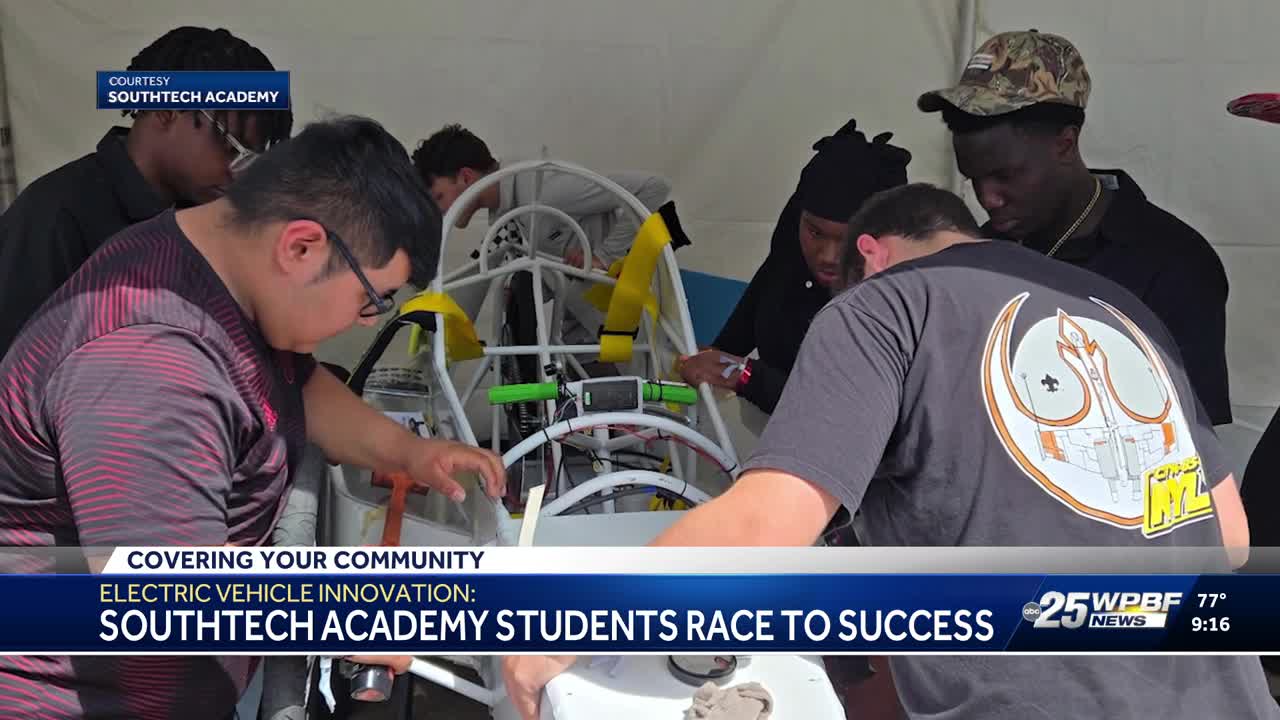 SouthTech Academy competing in Electric Vehicle Competition