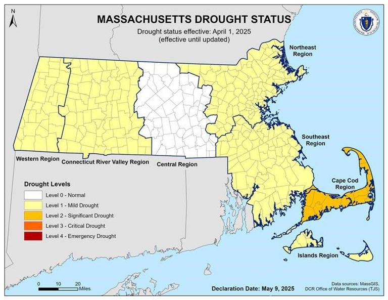 Drought is over in parts of MA. See drought status map for regions ...