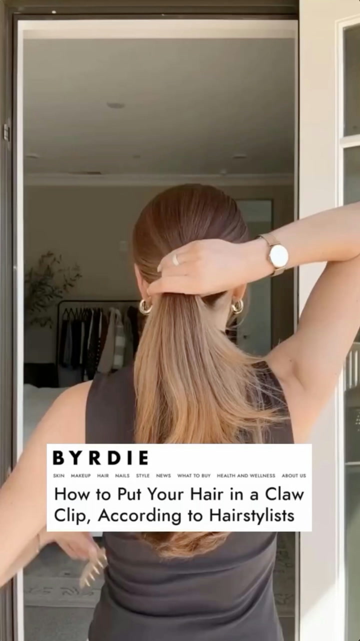 How to Put Your Hair Into a Claw Clip
