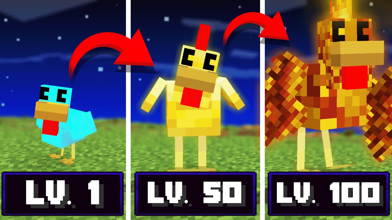 What Happens When You Evolve as a Chicken in Minecraft