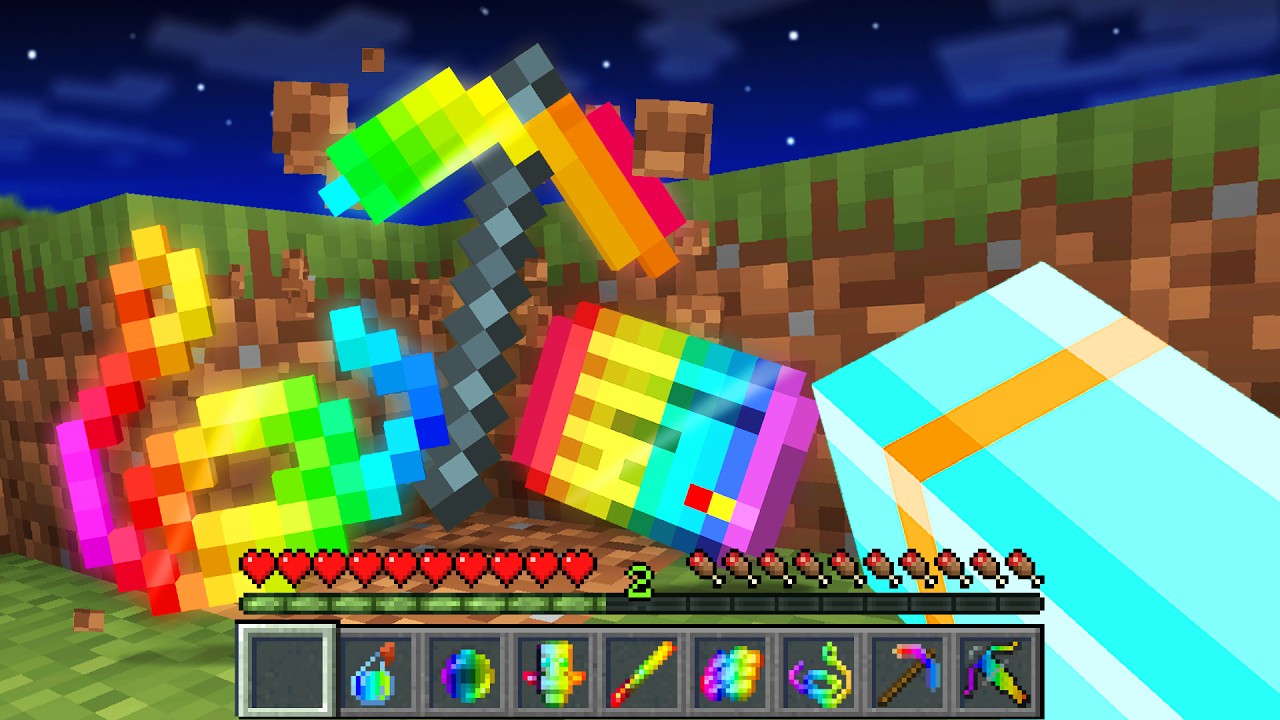 Minecraft but every drop is OP and overpowered