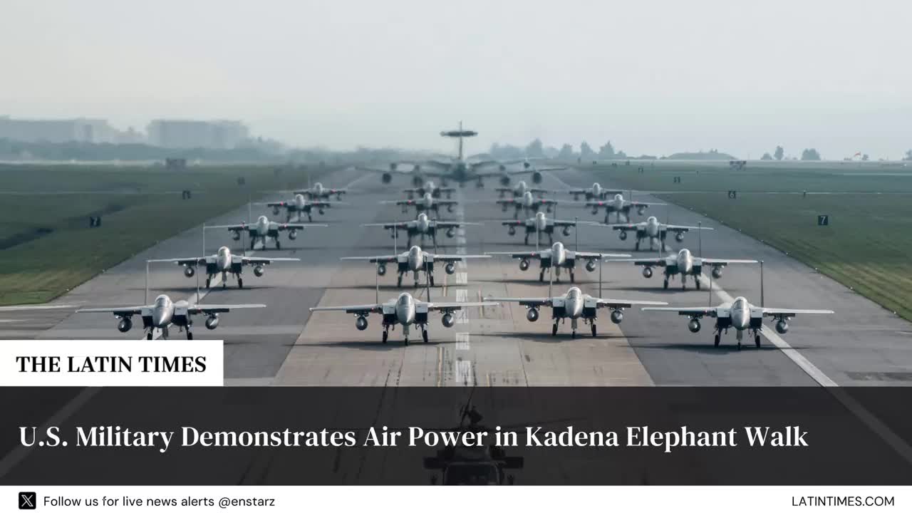 U.S. Military Demonstrates Air Power in Kadena Elephant Walk