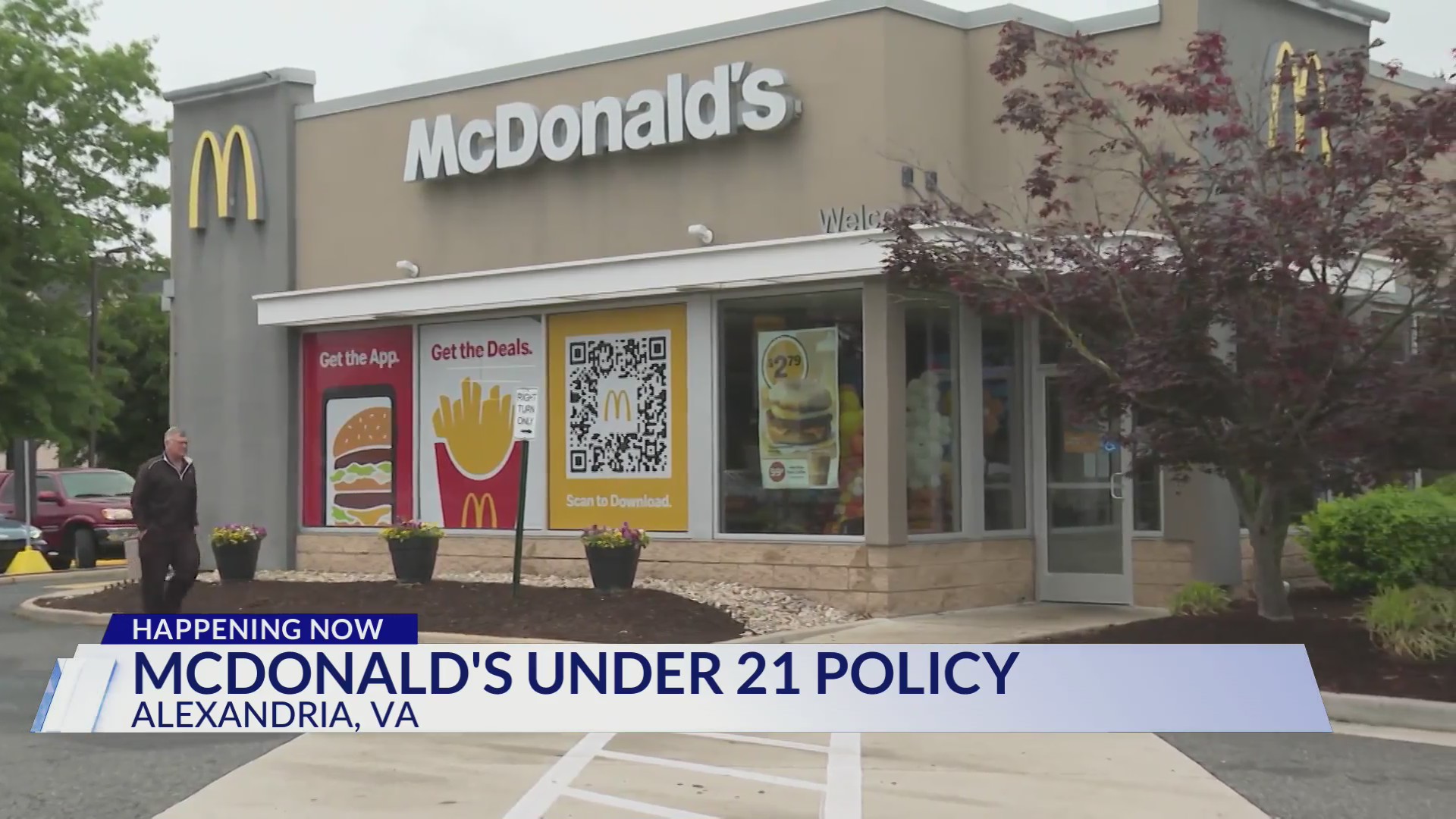 McDonald's restaurant implements 21 age limit for indoor dining