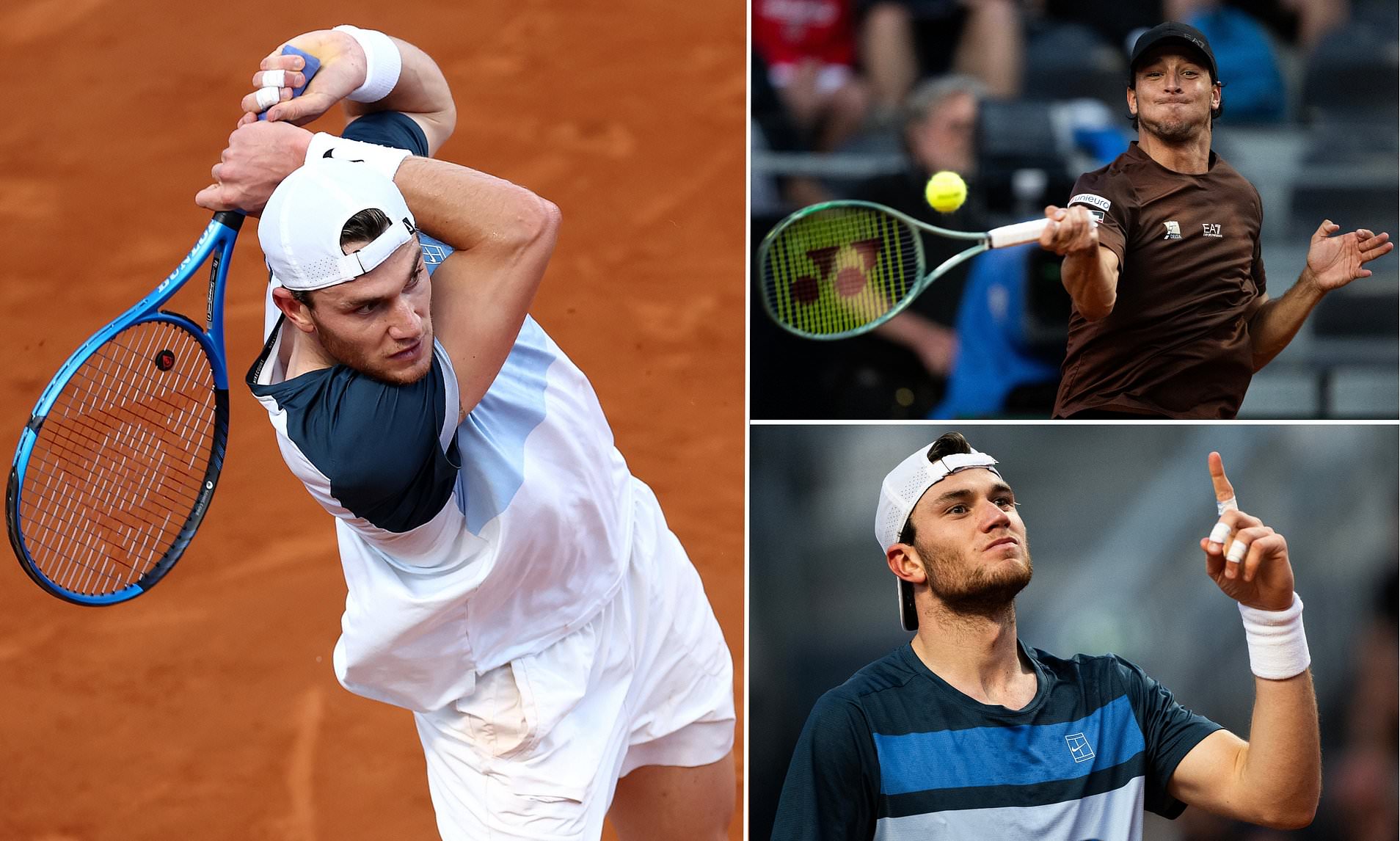 Jack Draper muscles his way past Luciano Darderi in Rome to reach the ...