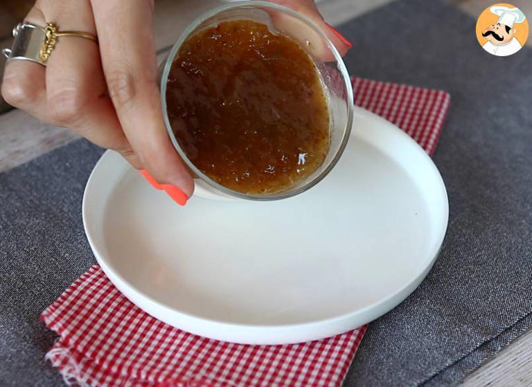Panna cotta de vainilla con coulis de higo