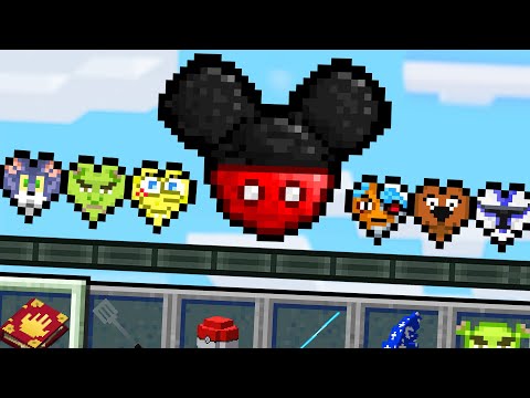Collecting colorful cartoon hearts to gain strange new Minecraft powers