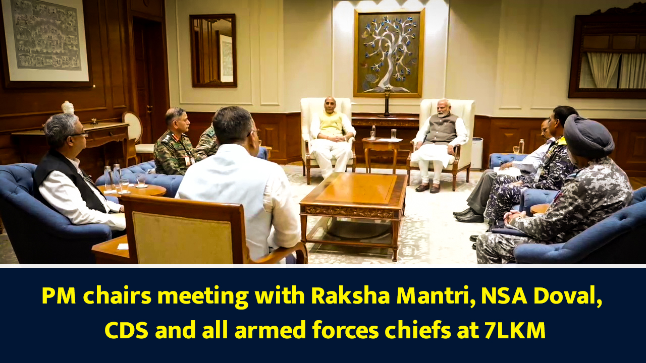 PM Modi chairs high-level meet with Raksha Mantri, NSA Doval, CDS and ...
