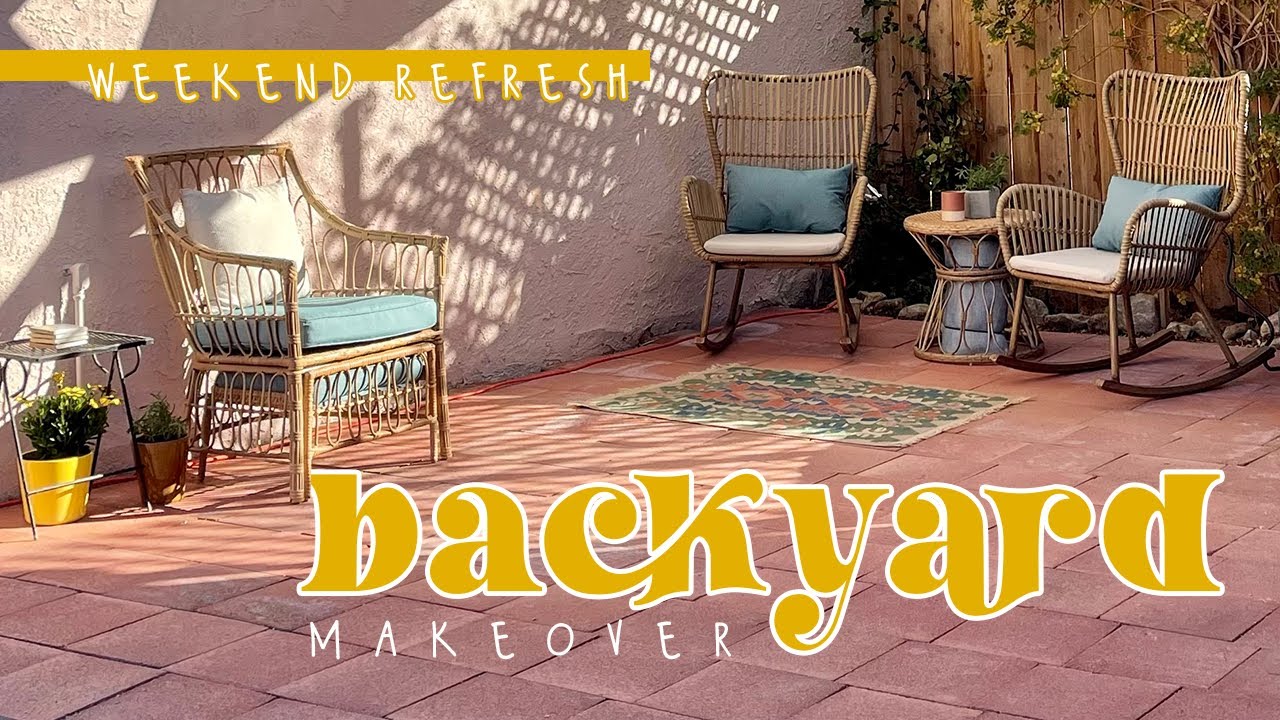 Easy Weekend Refresh - DIY Backyard Makeover ☀️