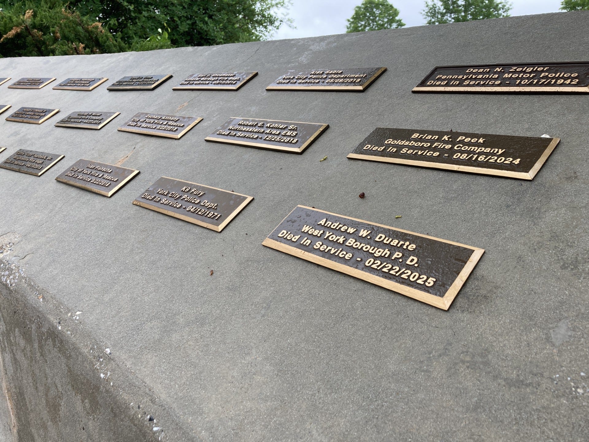 Andrew Duarte honored at a memorial service for fallen police officers ...