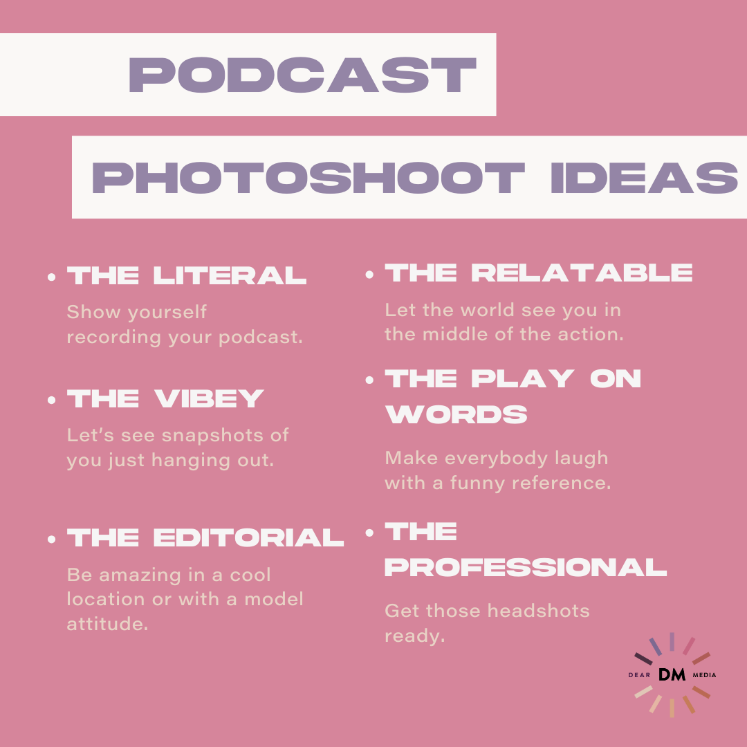 12 Podcast Photoshoot Ideas - Dear Media