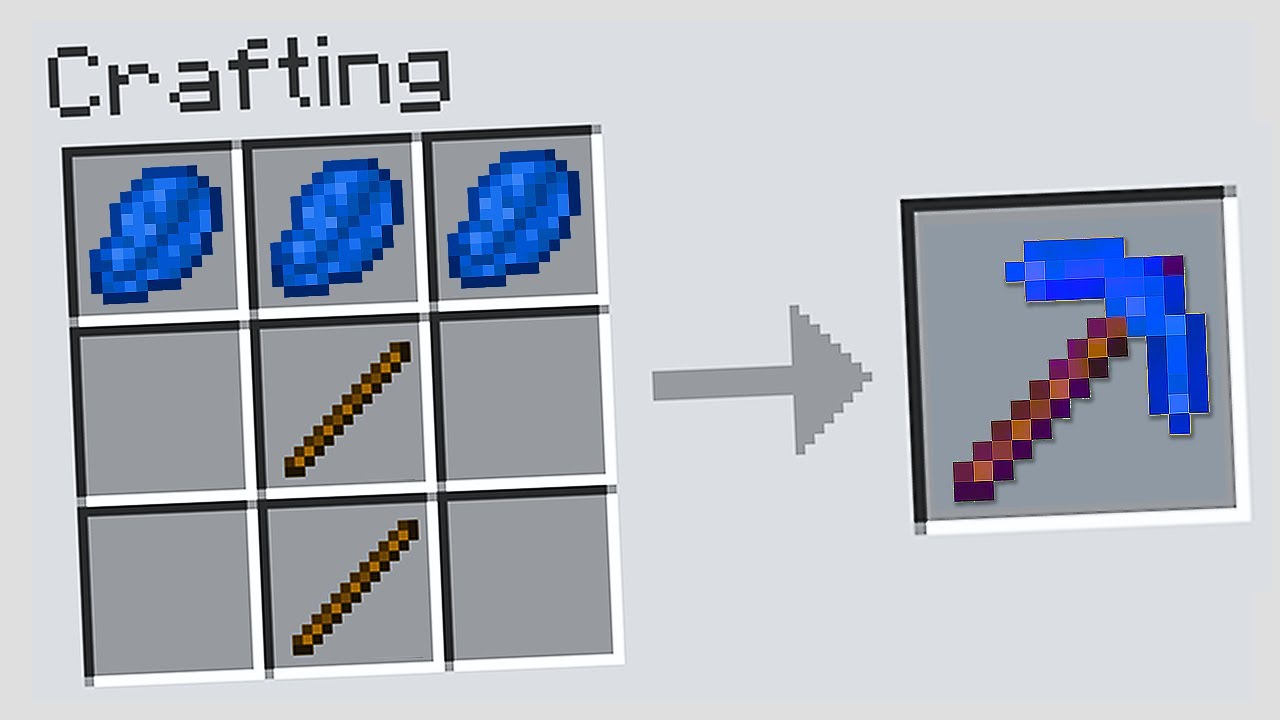 Crafting the Most Overpowered Pickaxe in Minecraft Explained