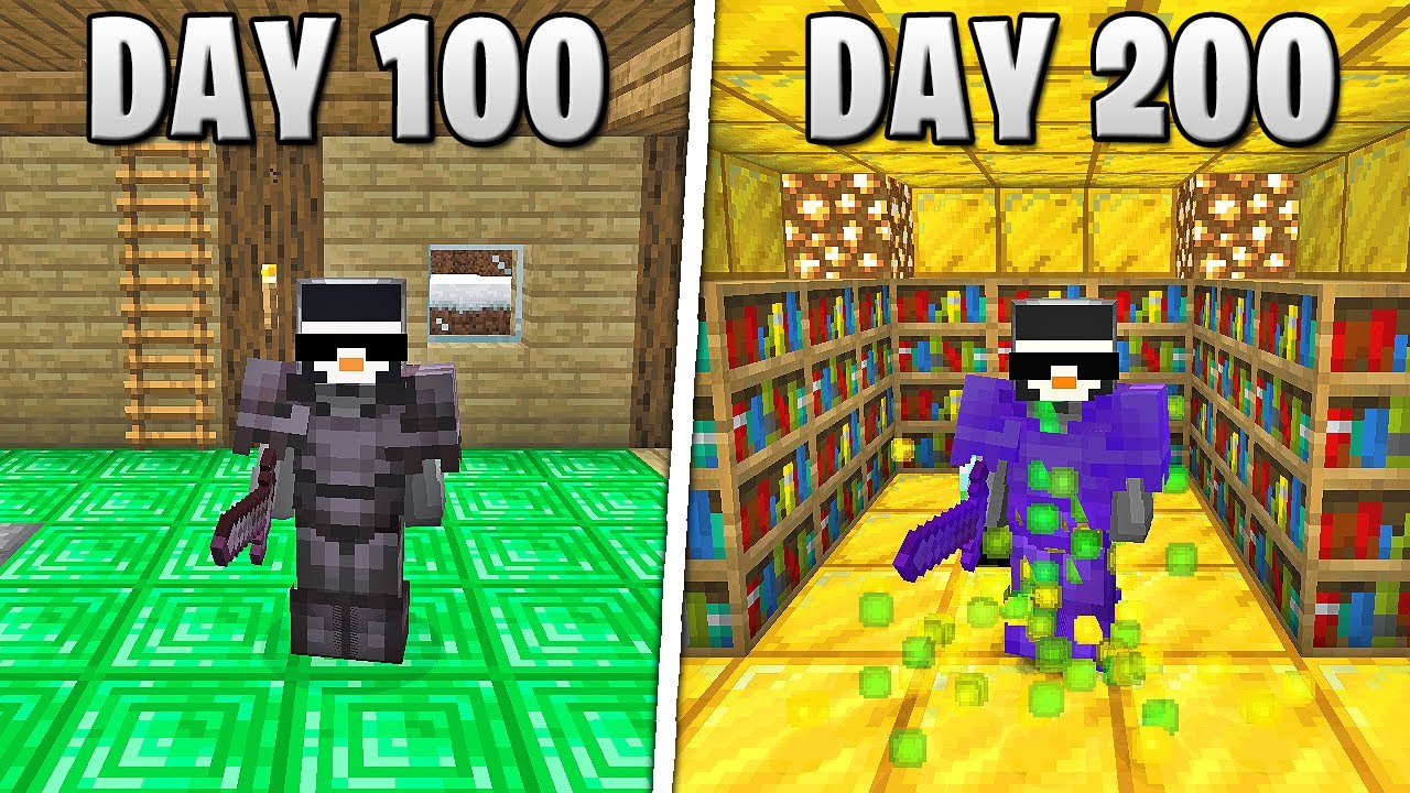 I survived 200 days in hardcore Minecraft survival
