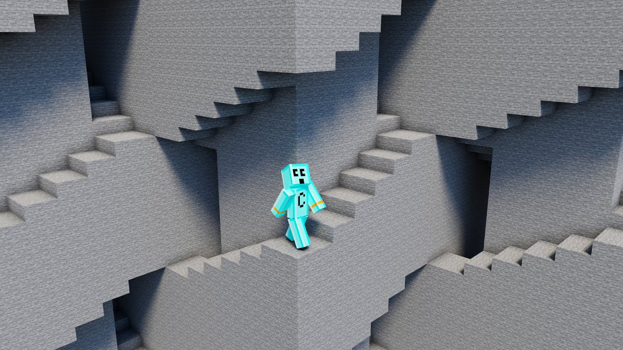 I got trapped inside a giant maze in Minecraft