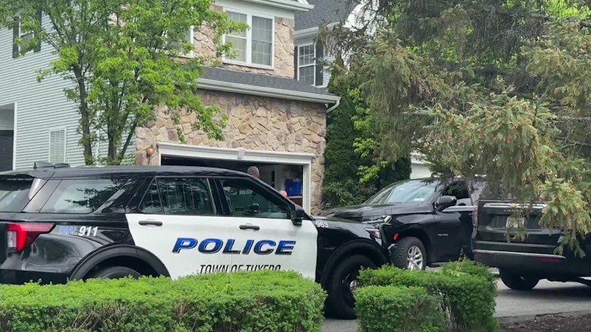 FBI, NYPD and U.S. Customs seen at Tuxedo home of Russian oil executive