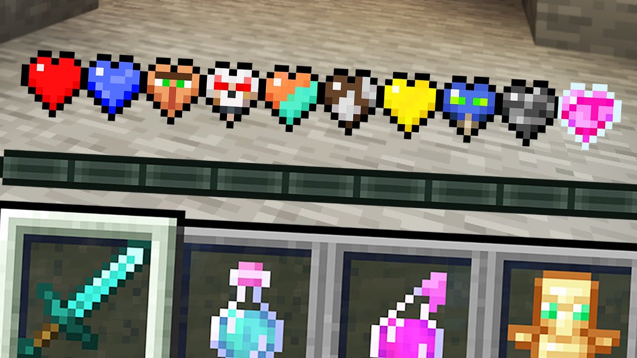 More Custom Hearts Are Changing Minecraft Survival