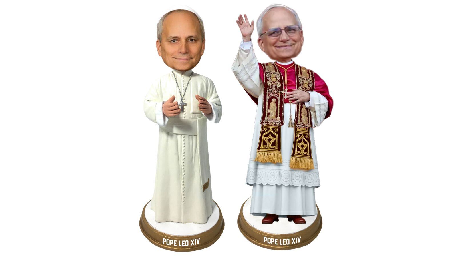 First bobbleheads of Pope Leo XIV unveiled