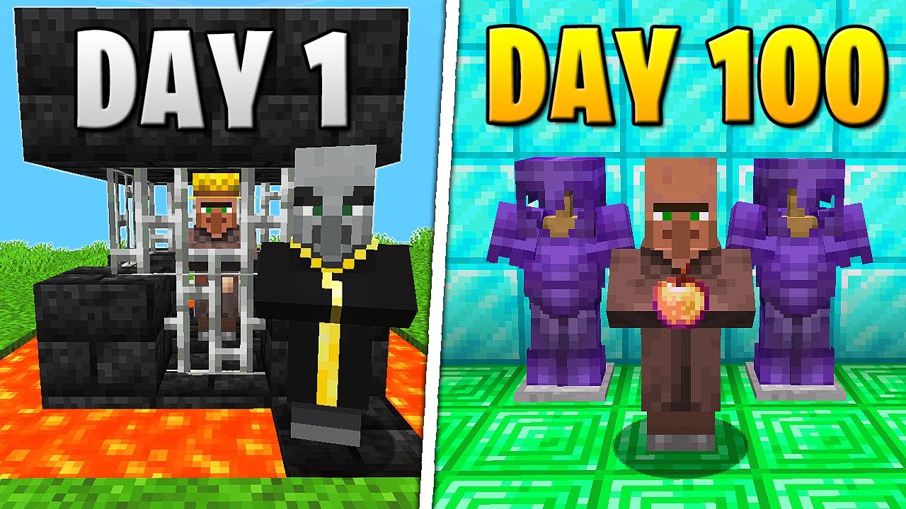 Gamer attempts survival for one hundred days as Minecraft villager