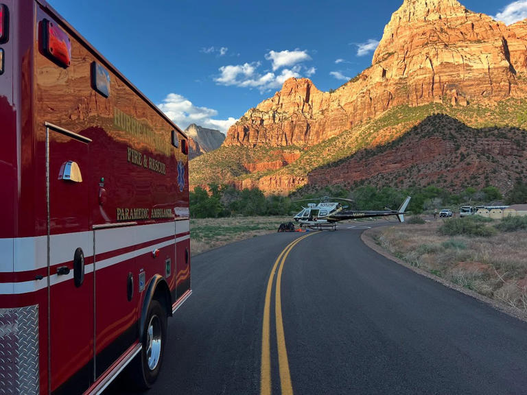 1 seriously injured after fall while rappelling at Zion National Park