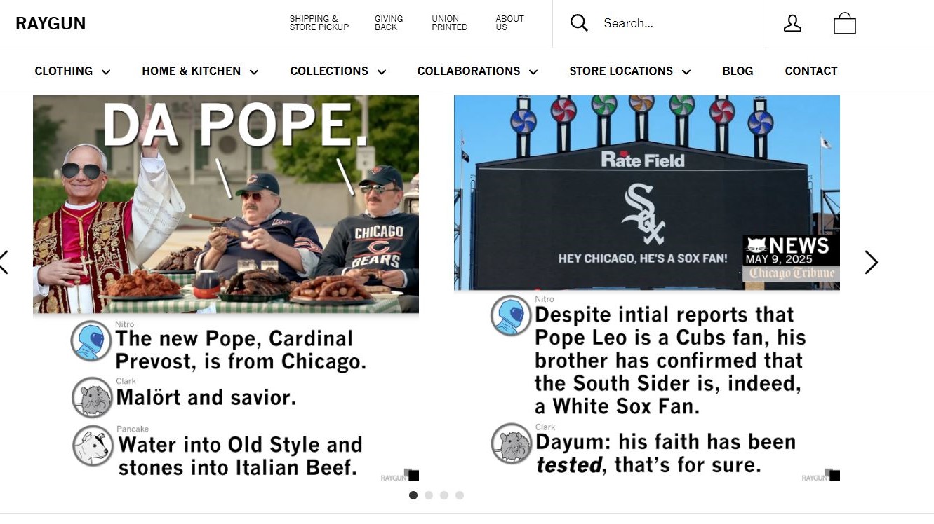 Chicago-style Pope Leo XIV merch hits the internet as Portillo's names ...