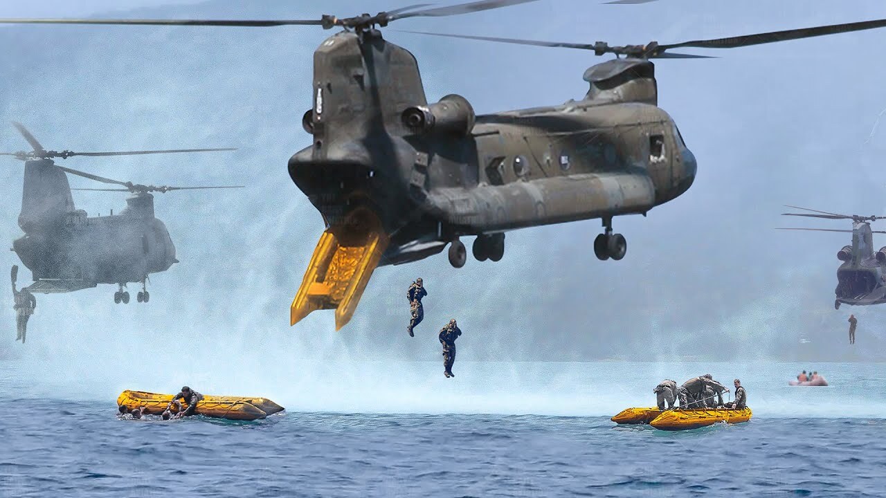 How US Massive Helicopters Secretly Drop Special Forces in Middle of ...
