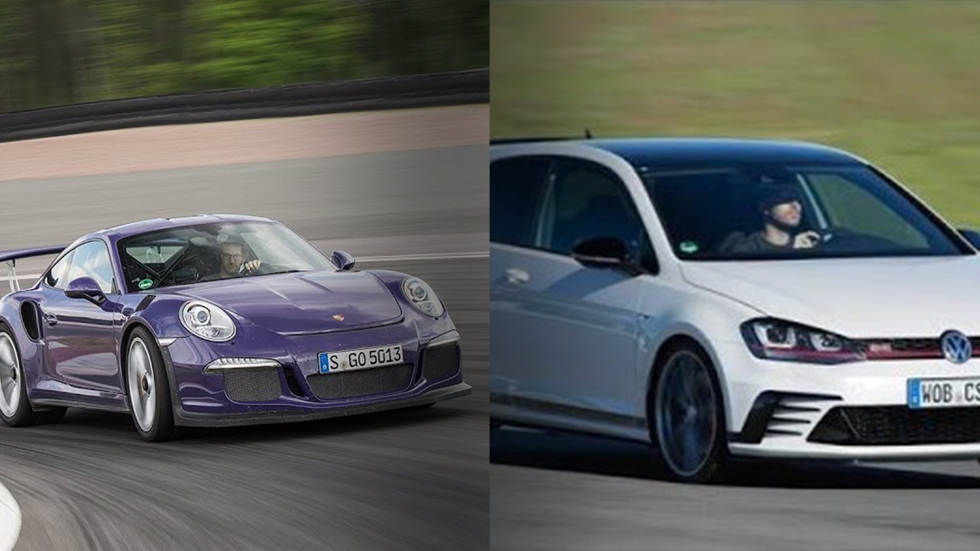 Porsche 911 GT3 RS vs VW Golf GTI Clubsport