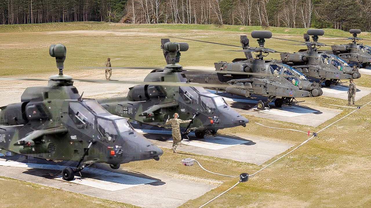 US & European Attack Helicopters Conduct Joint Training Drills
