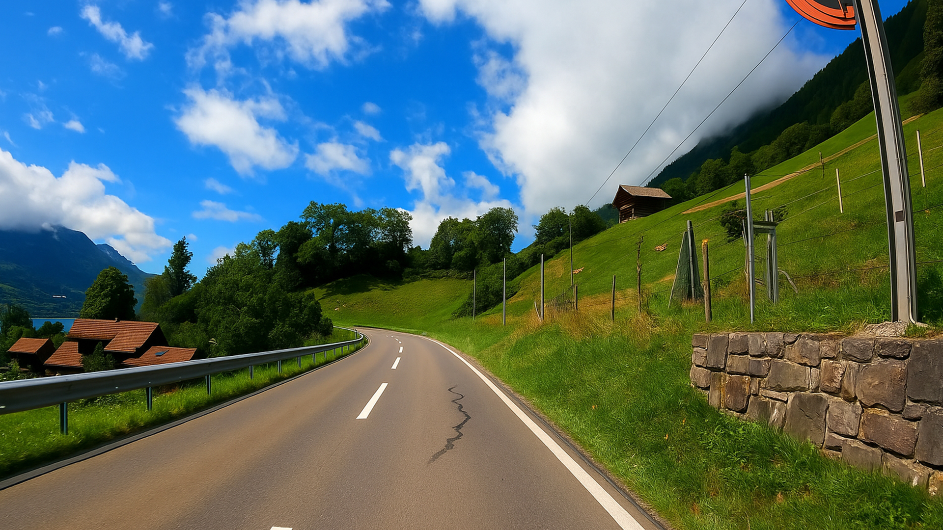 Recorrido Virtual en Auto por Suiza: De Brienz a Interlaken (4K UHD)