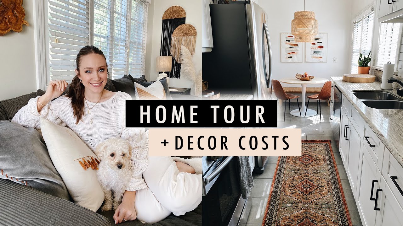 Home tour with budget-saving decor and styling tips