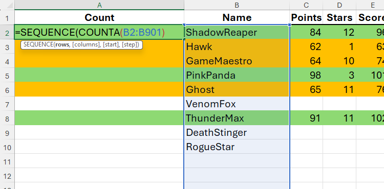 Don’t Create Numbered Lists Manually in Excel: Use SEQUENCE and COUNTA ...