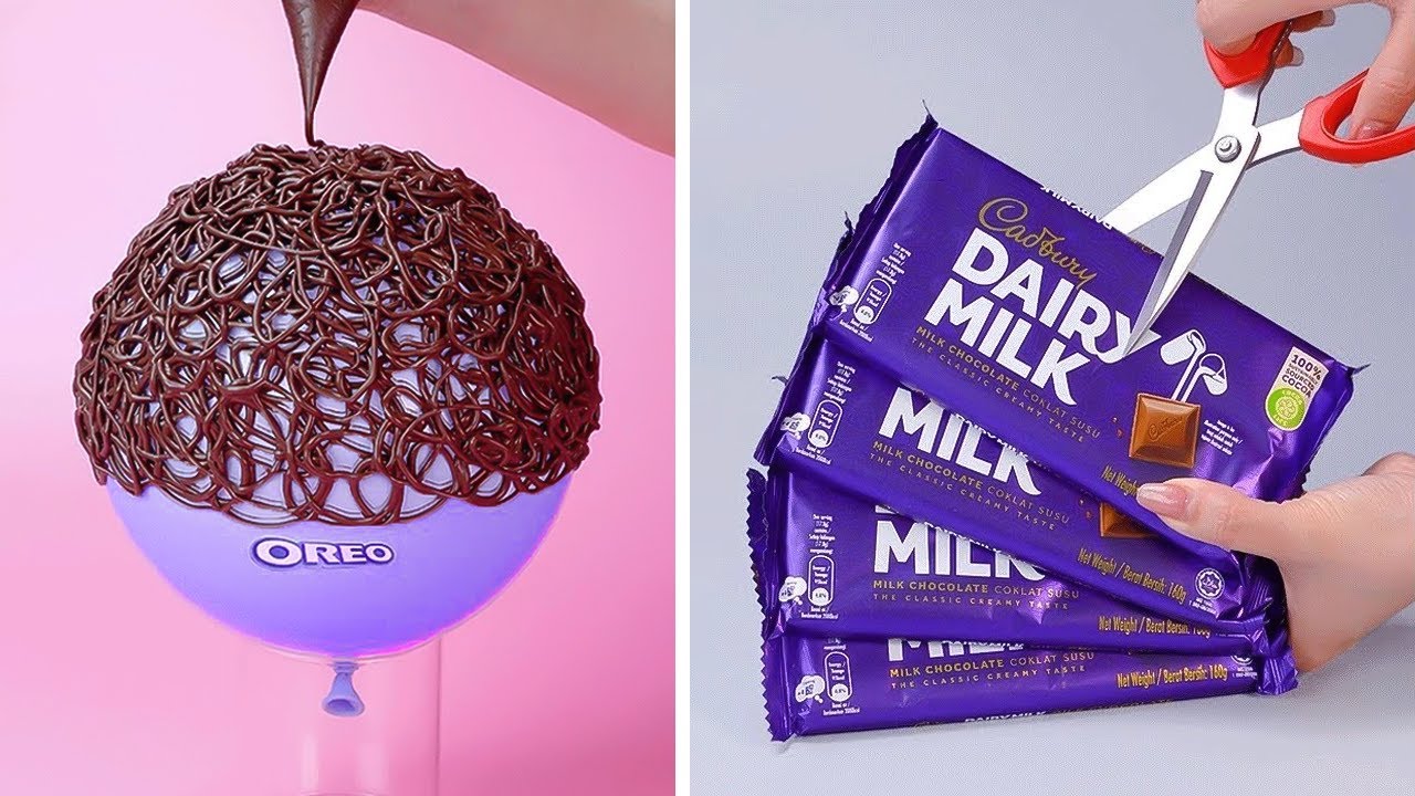DIY Chocolate Balloon Shell 🍫🎈 + Dairy Milk Dessert Hack | Oreo ...