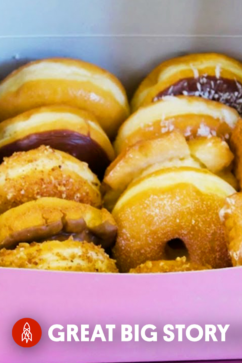 L'histoire de l'emblématique boîte de beignets roses