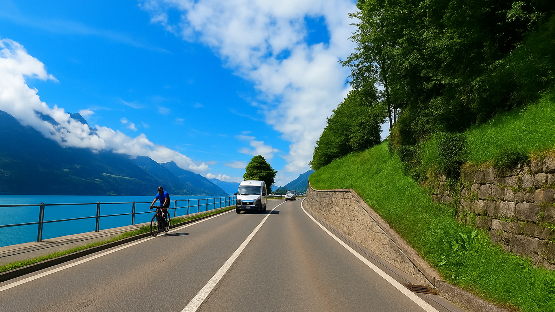 Virtual Road Trip: Brienz to Interlaken – Swiss Alpine Views in 4K