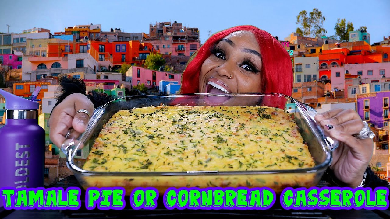 ASMR: Eating Tamale Pie (Cornbread Casserole)