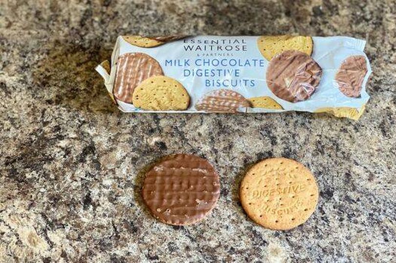 I tried chocolate digestives from Aldi, Lidl, Tesco, Asda and Sainsbury ...