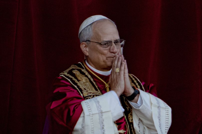 Harry Styles watches Pope Leo XIV's first address in Rome as thousands ...