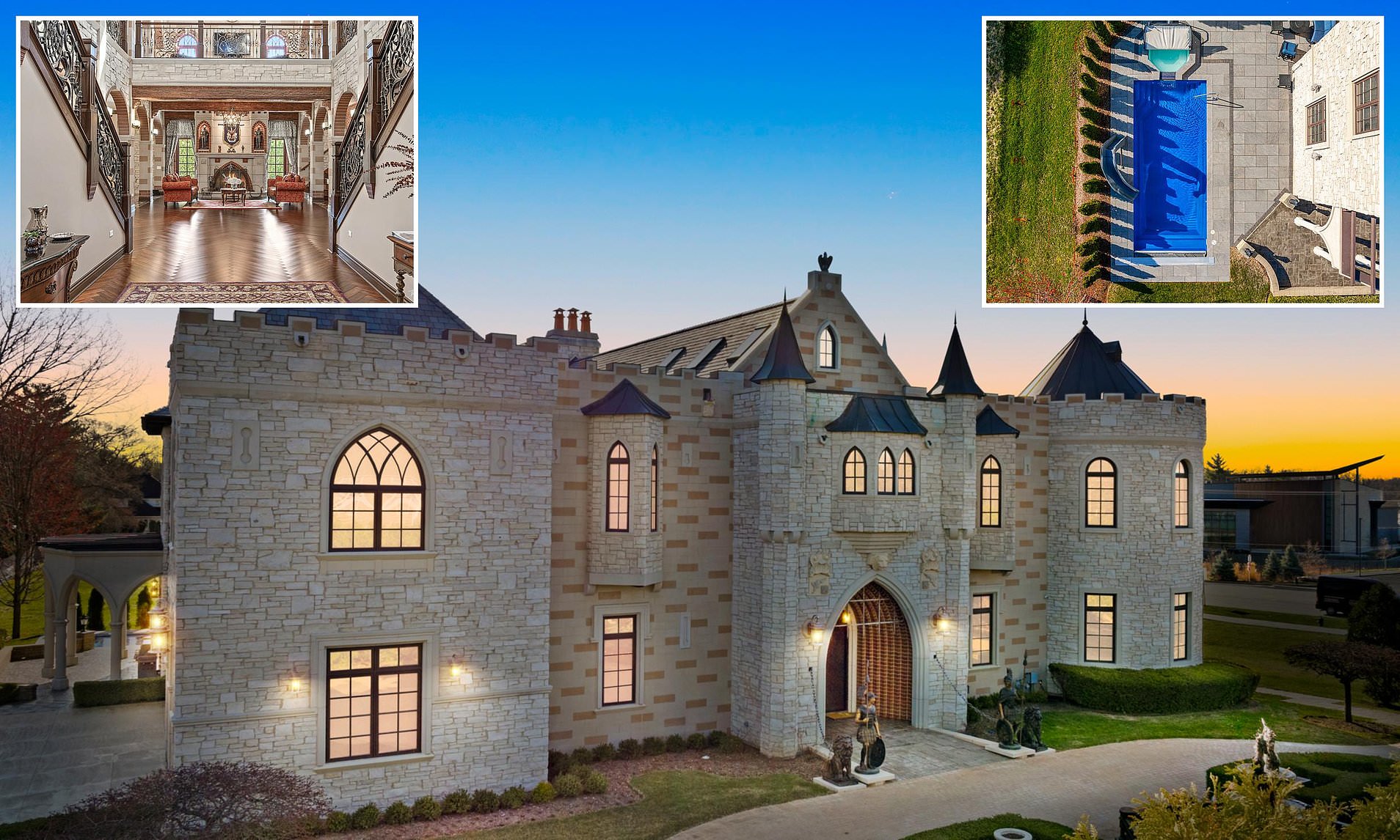 Gorgeous castle-like mansion hit the market for $4,999,000 and it has ...