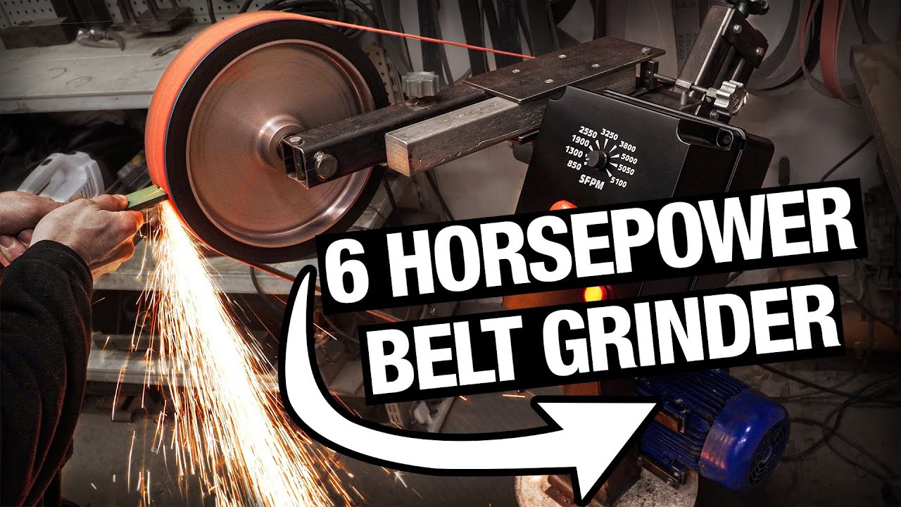 Belt Grinder Upgrades!! 6HP Motor and VFD Speed Controller