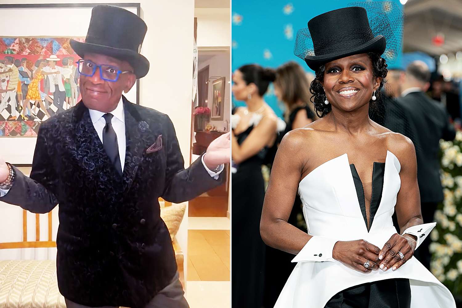 Al Roker and Wife Deborah Roberts Reveal Who Wore the Met Gala Top Hat ...