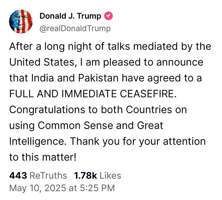 LIVE | India-Pakistan: India announces ceasefire, Misri says DGMOs of ...