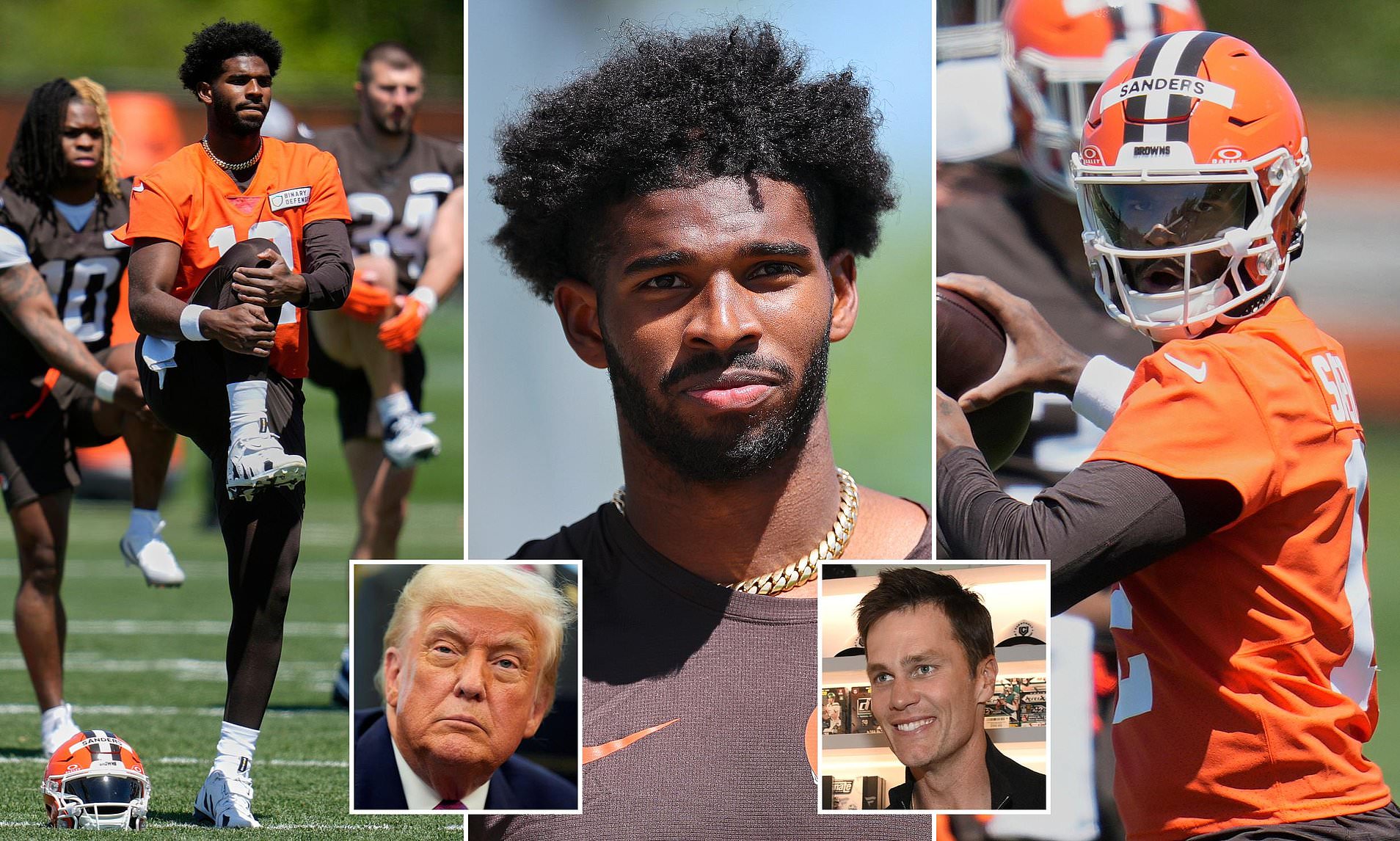 Browns rookie Shedeur Sanders speaks out on Donald Trump, Tom Brady's ...