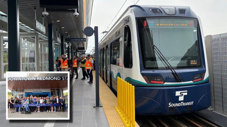 Seattle's light rail extension officially opens in Redmond, WA