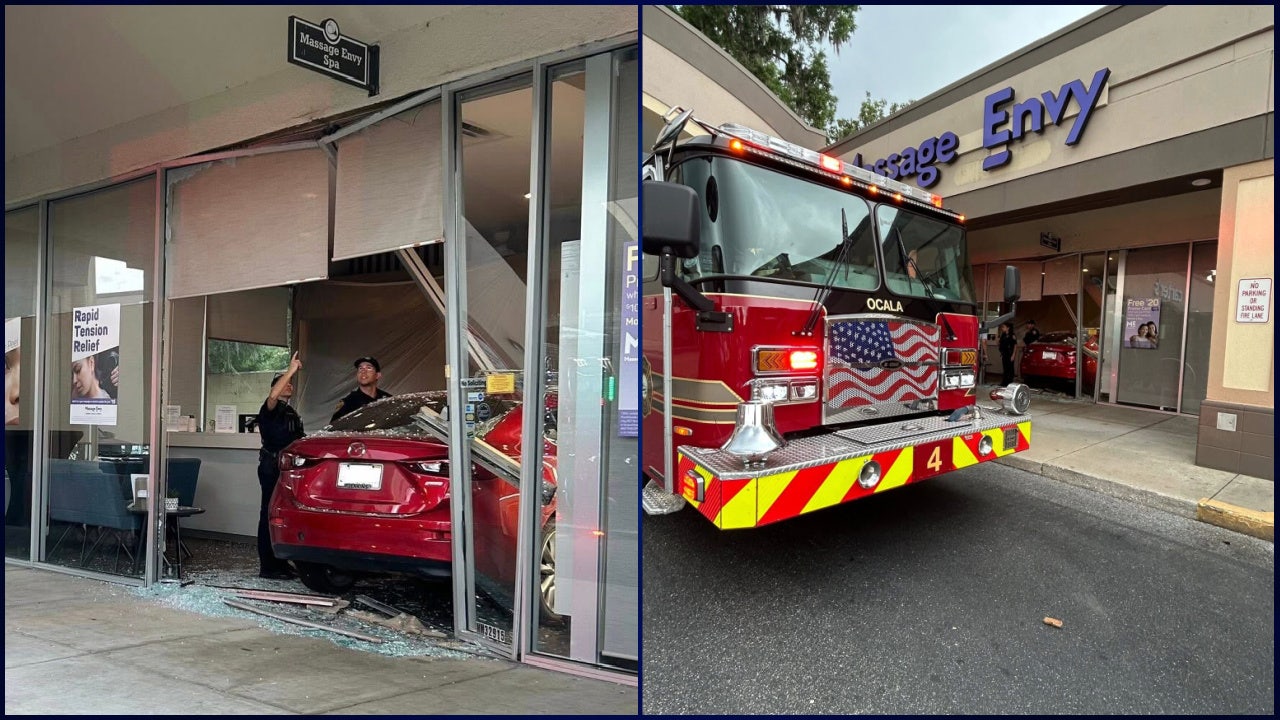 Car smashes through Ocala Massage Envy lobby