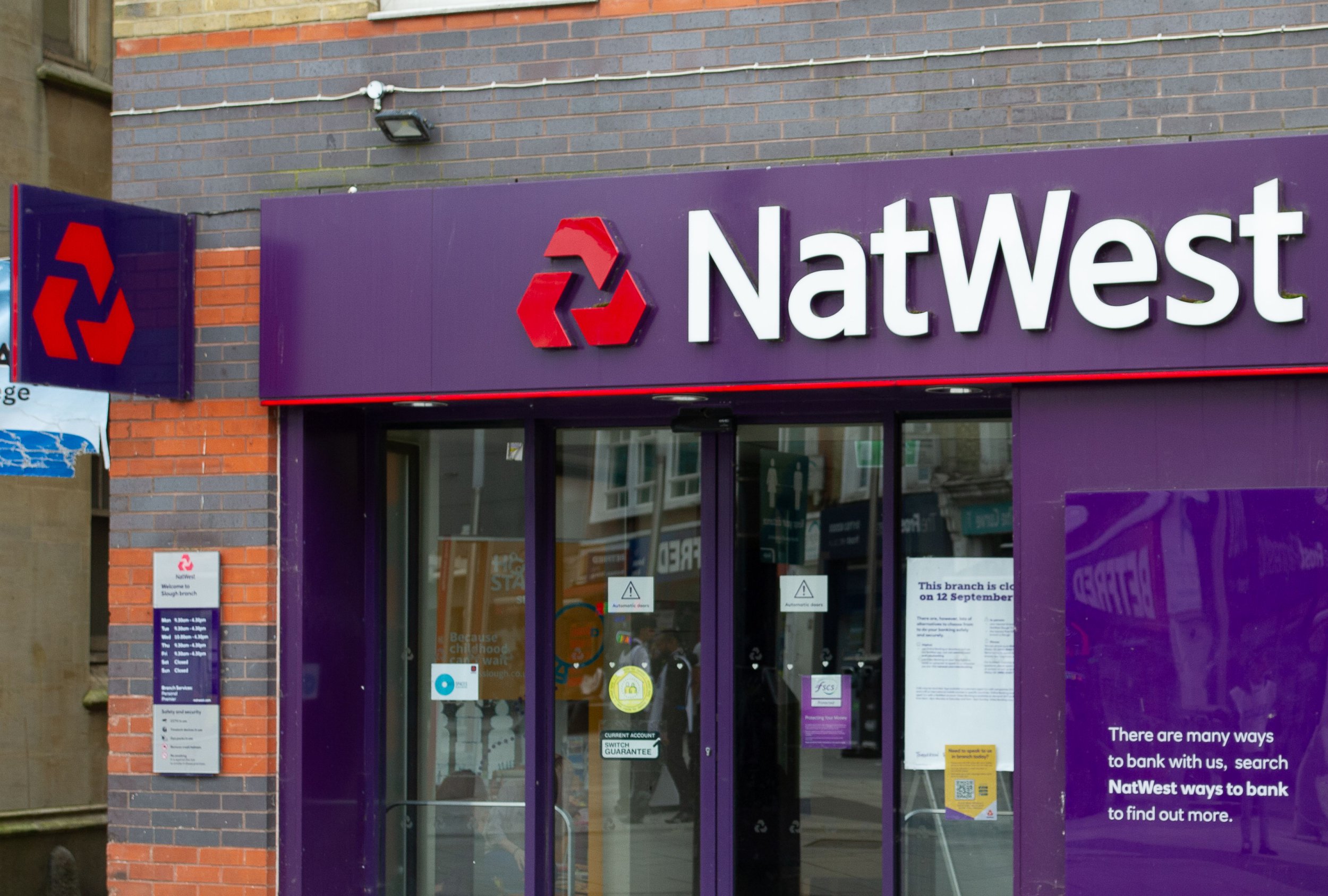 Full list of 53 NatWest branches closing in UK in 2025